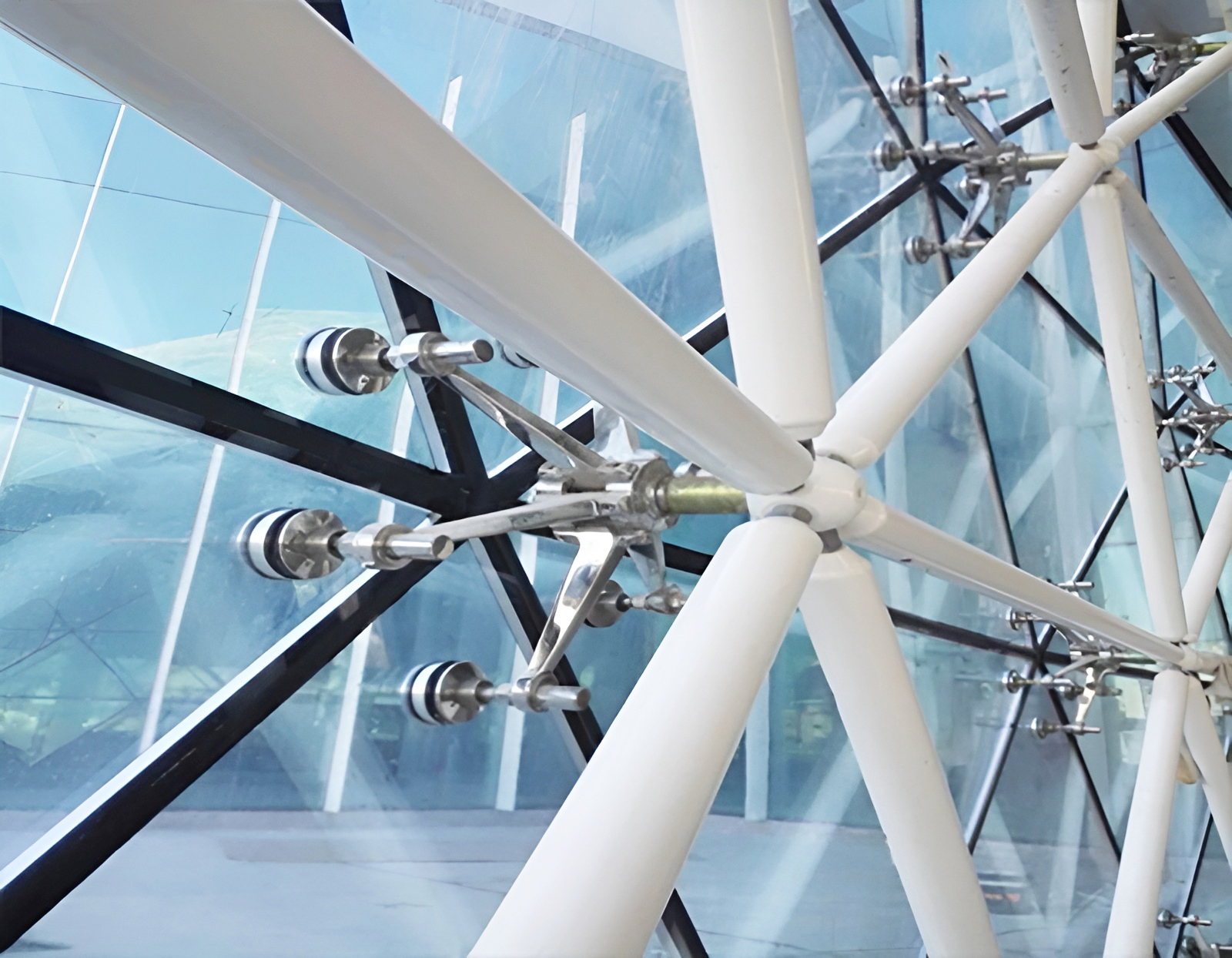 Point Fixed Glazing (Spider) Curtain wall | POLMEK Group