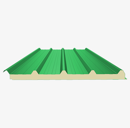 5 Ribs PUR - PIR Roof Panel | POLMEK Group
